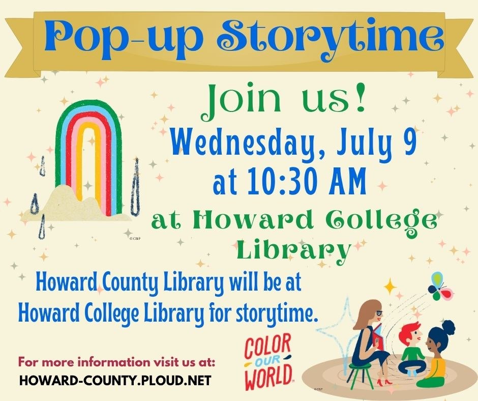 Pop Up Storytime at Howard College Library — Howard County Library