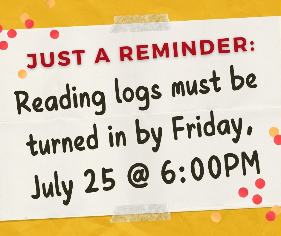 Reading Logs Due! — Howard County Library